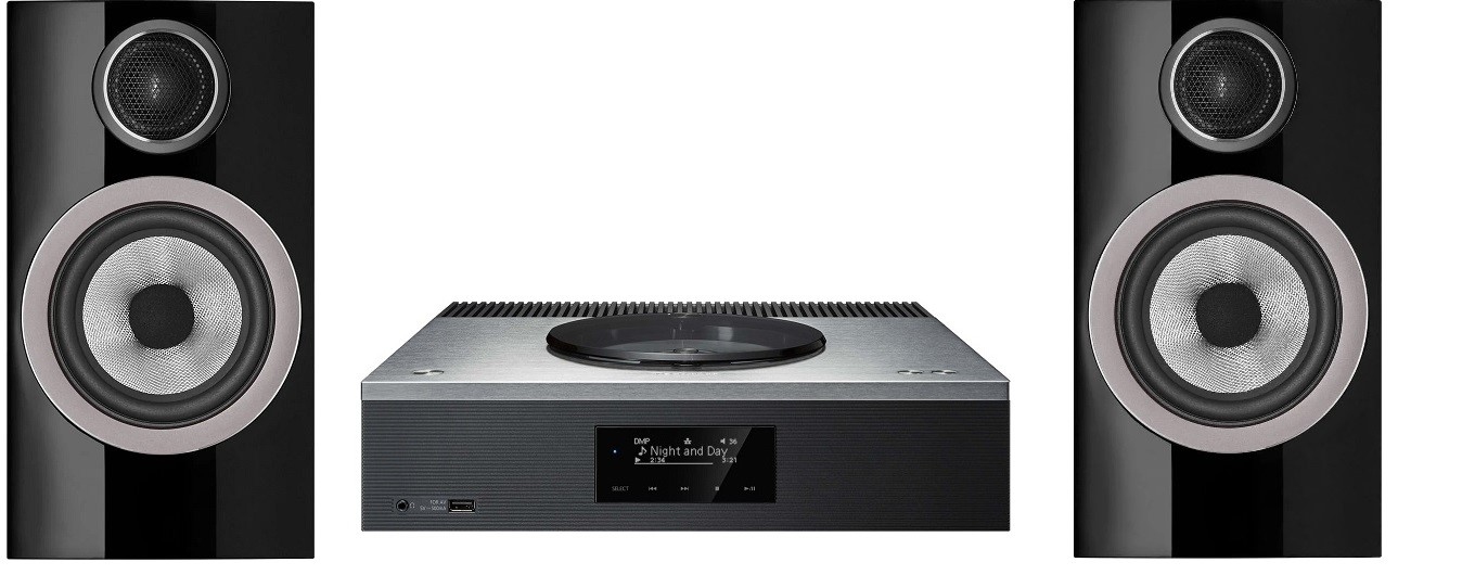 TECHNICS SA-C600 SILVER + 707S3 NOIR - Pack stéréo ampli/enceintes